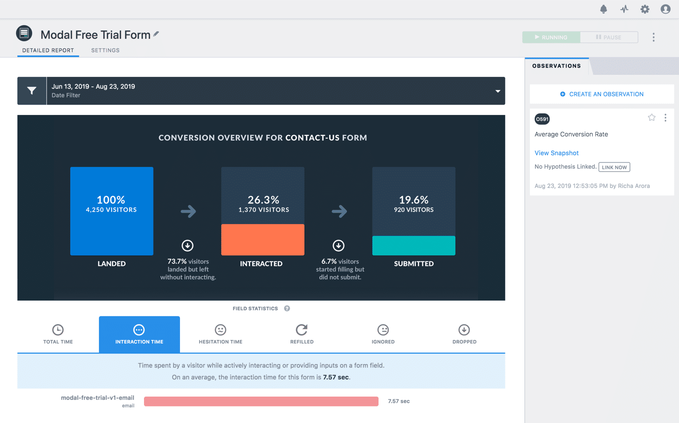 Form Analytics: Conversion Insights Add-on - Snapforms