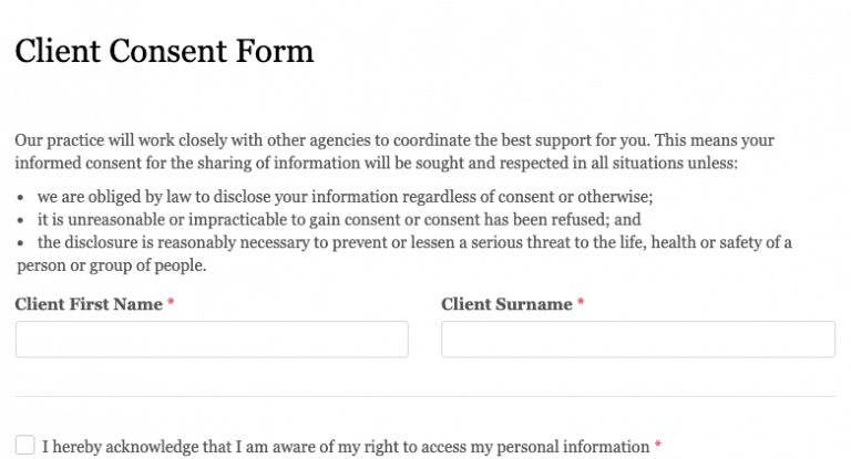 Online Form Templates and Examples - Snapforms Australia
