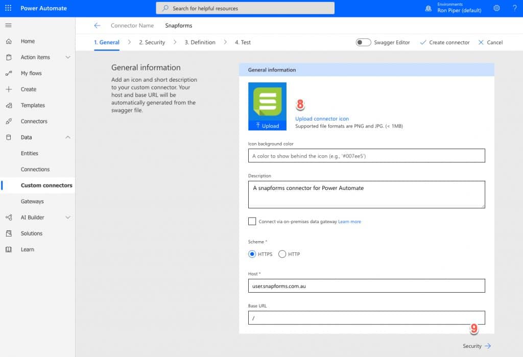 Power Automate setup - Snapforms Resources & FAQs