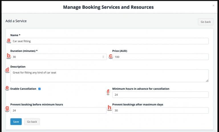Booking system - Snapforms Resources & FAQs