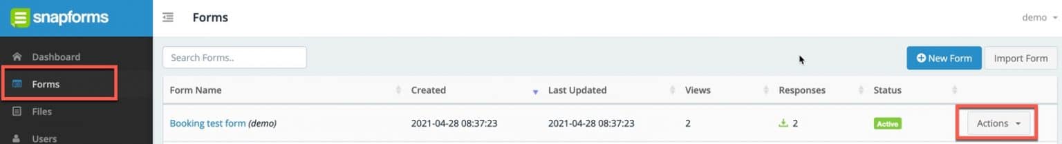 Booking system - Snapforms Resources & FAQs