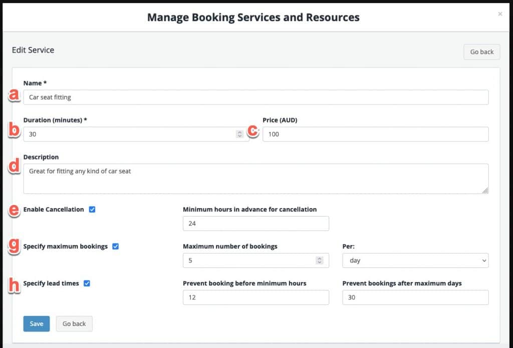 Booking system - Snapforms Resources & FAQs