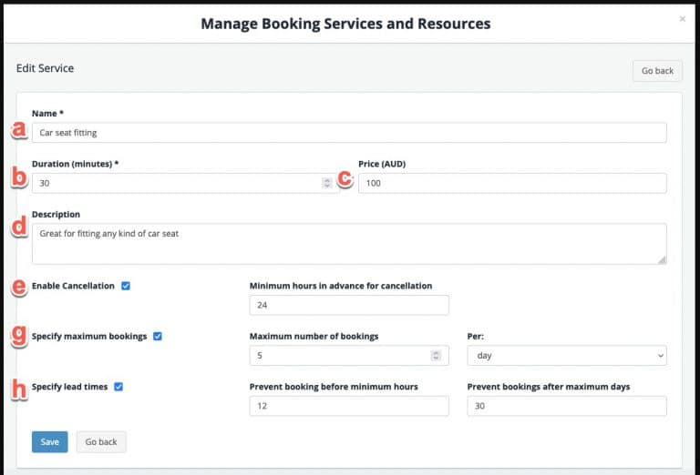 Booking system - Snapforms Resources & FAQs