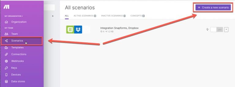 Make (formerly Integromat) setup - Snapforms Resources & FAQs
