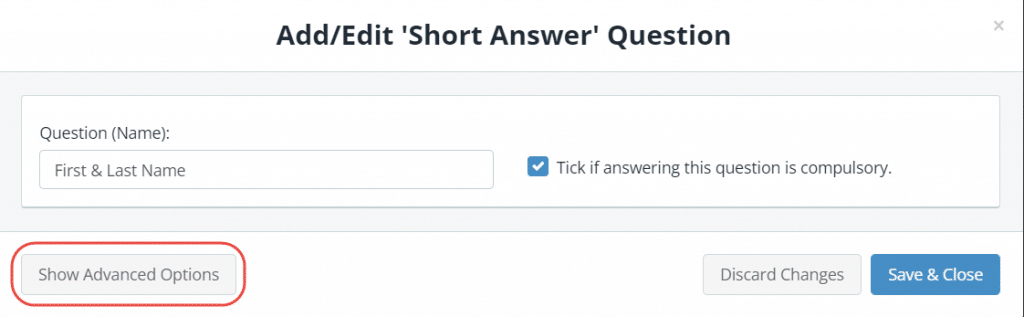 Short Answer - Snapforms Resources & FAQs