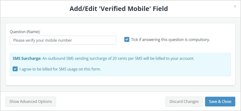 SMS Verification - Snapforms Resources & FAQs