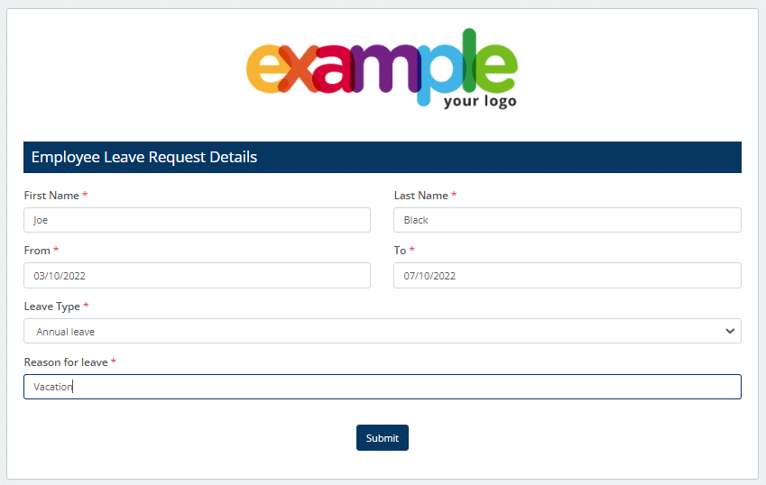 Workflow Example: Employee Leave Request - Snapforms Resources & FAQs