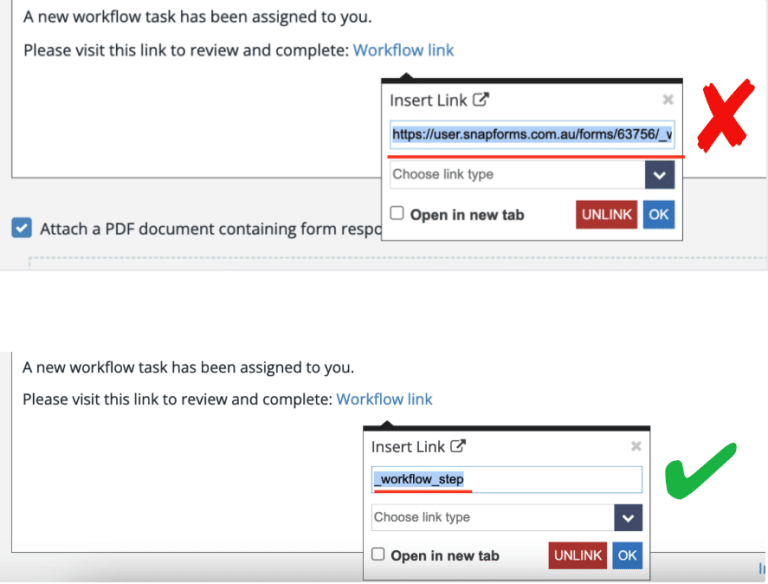 How To Fix A Broken Workflow Email Link Snapforms Resources And Faqs 9664