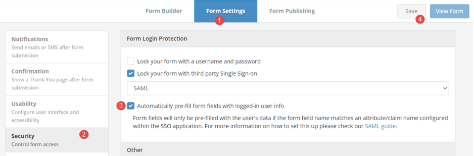 Enable Form Pre Fill Using Sso Snapforms Resources And Faqs