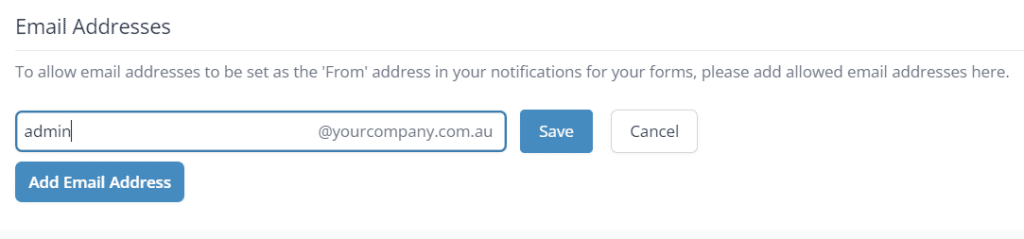 Custom sender domain for auto-reply emails - Snapforms Resources & FAQs