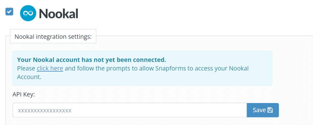 Nookal Integration Setup - Snapforms Resources & FAQs